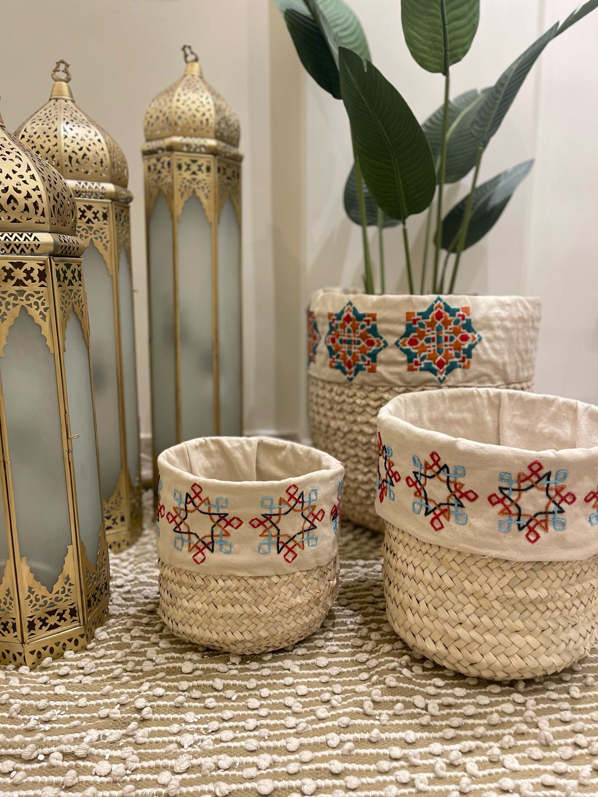 Islamic geomagnetic design basket – Jouzoor